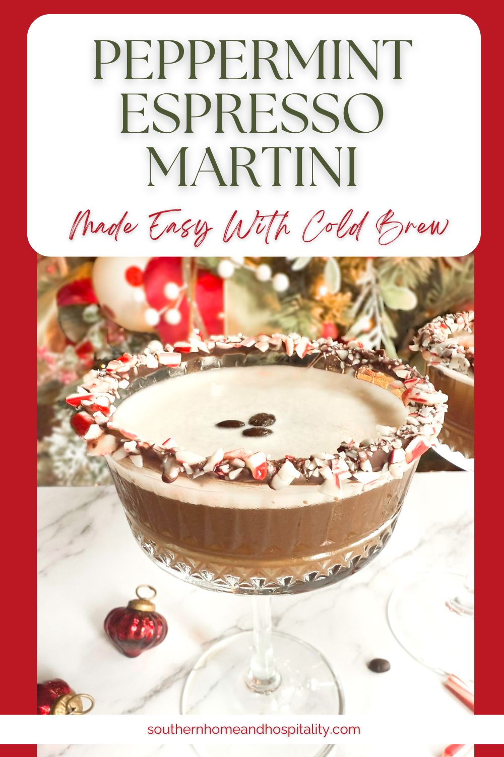 Peppermint Espresso Martini Recipe (Easy Christmas Cocktail with Cold Brew)