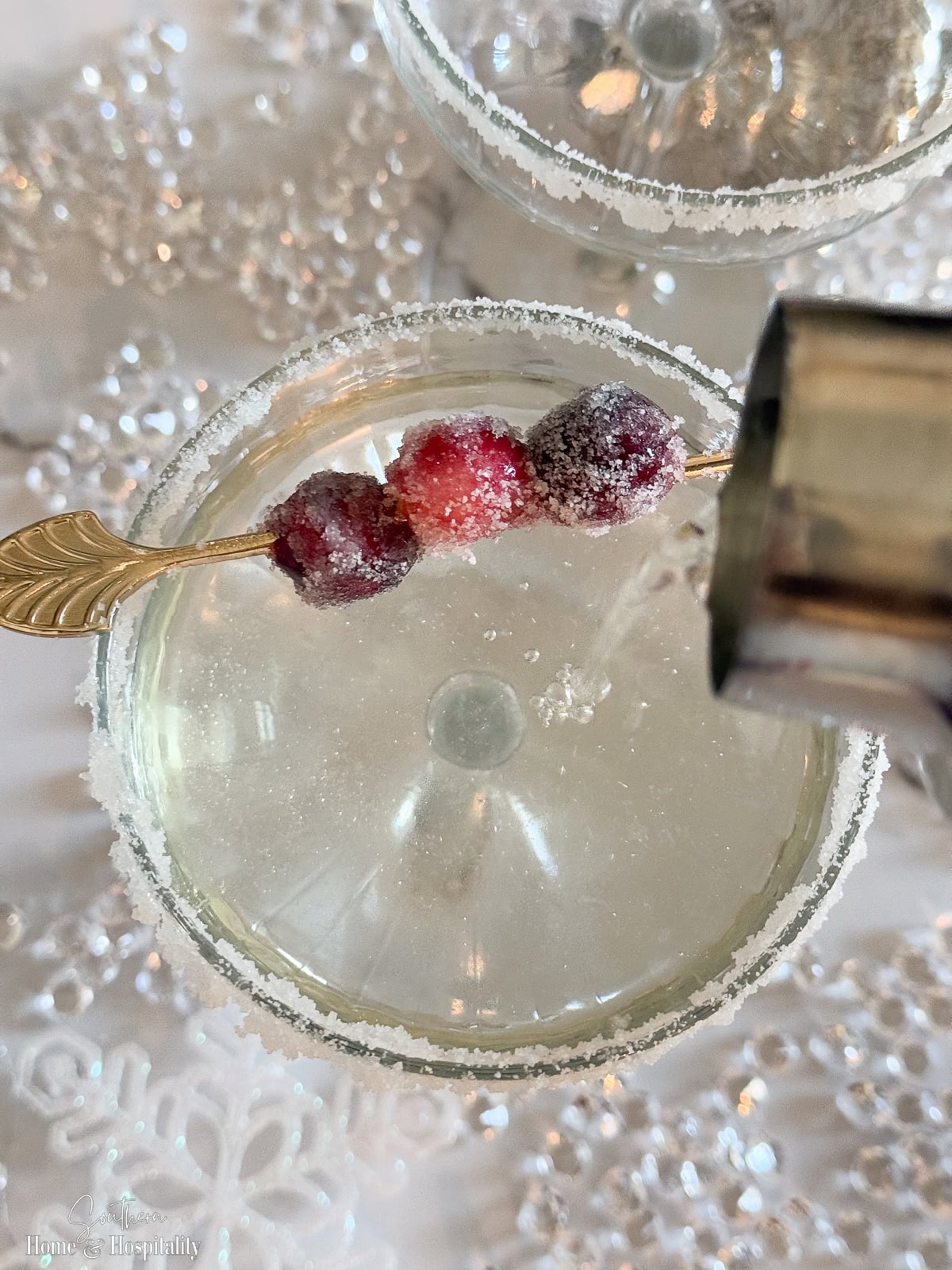 Winter White Christmas Cosmopolitan (Elegant Holiday Cosmo Recipe)
